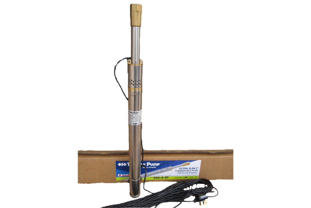 R50-G-07 Ultra Slim 2" Submersible Pump with Screw Impeller - Tsunami Pump